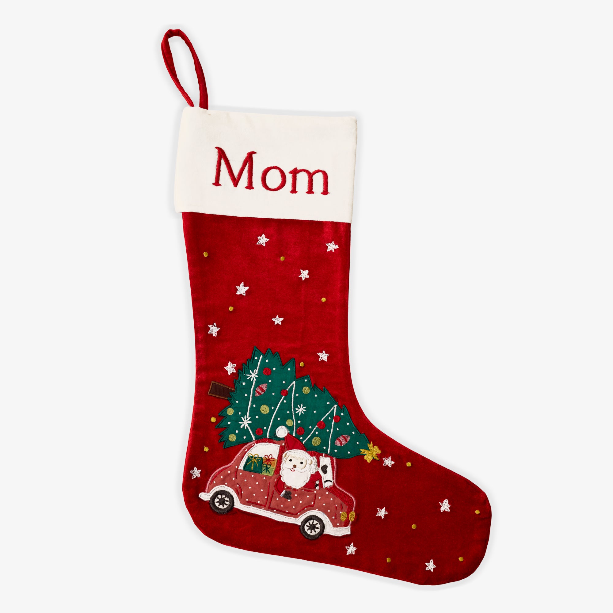 Santa In Car Stocking | Little West Street